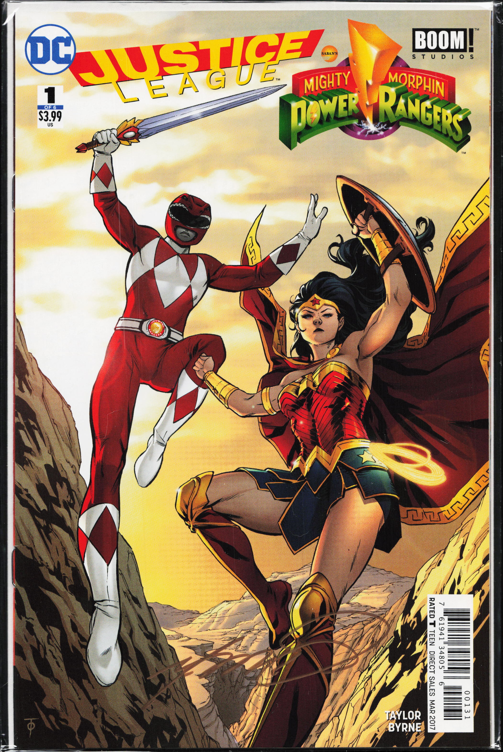 Justice League/Power Rangers #1 Cover C (2017) Mighty Morphin Power ...