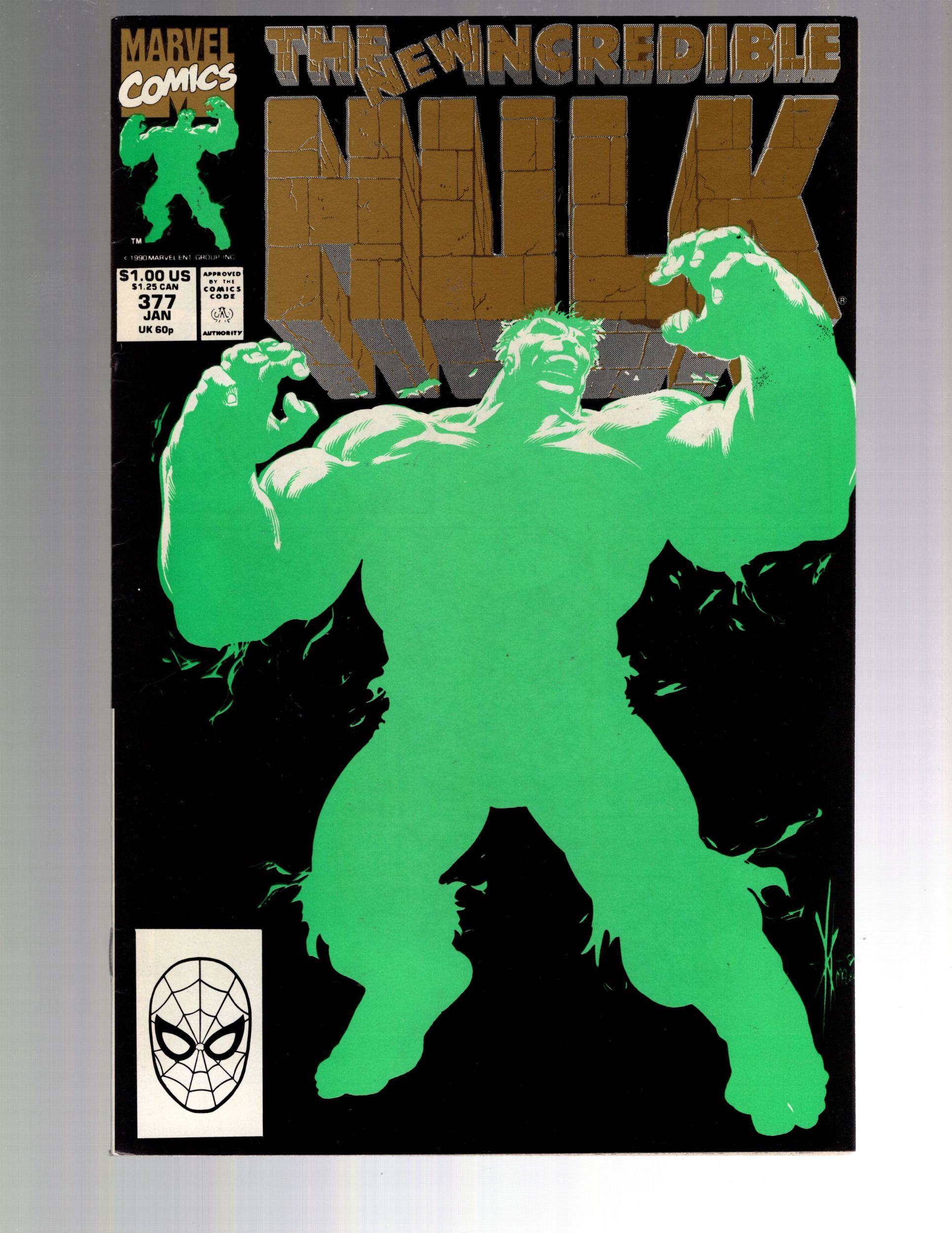 The Incredible Hulk #377 Second Print Cover (1991) / MC#71 | Comic ...