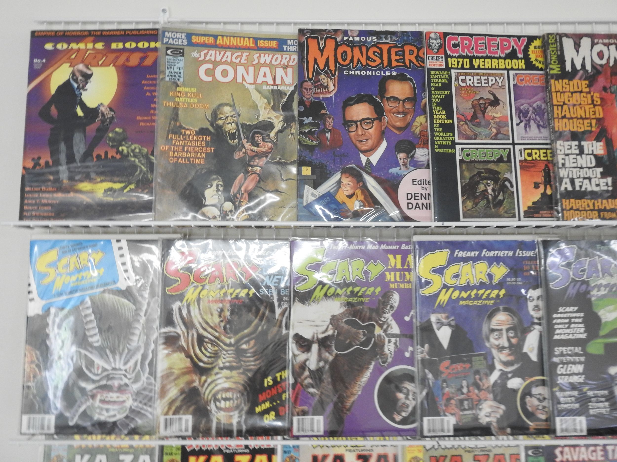 Huge Lot of 50+ Magazines W/ Scary Monsters, Ka-Zar, Conan! Avg. FN ...