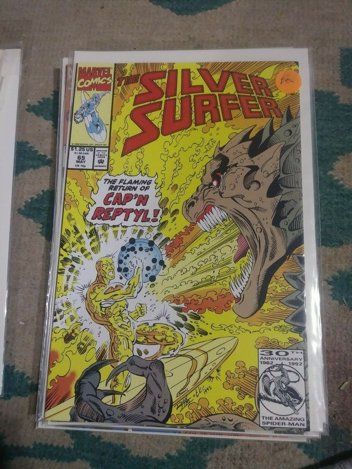 Silver Surfer # 65 1993 Marvel CAP'N REPTYL SPACE PIRATE | Comic Books ...