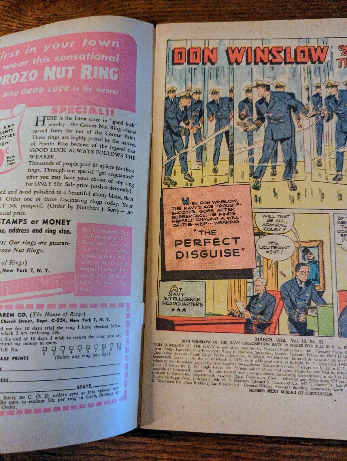 Don Winslow of the Navy #55 1948 Golden Age War Comic Fawcett Comics | Comic Books - Golden Age ...