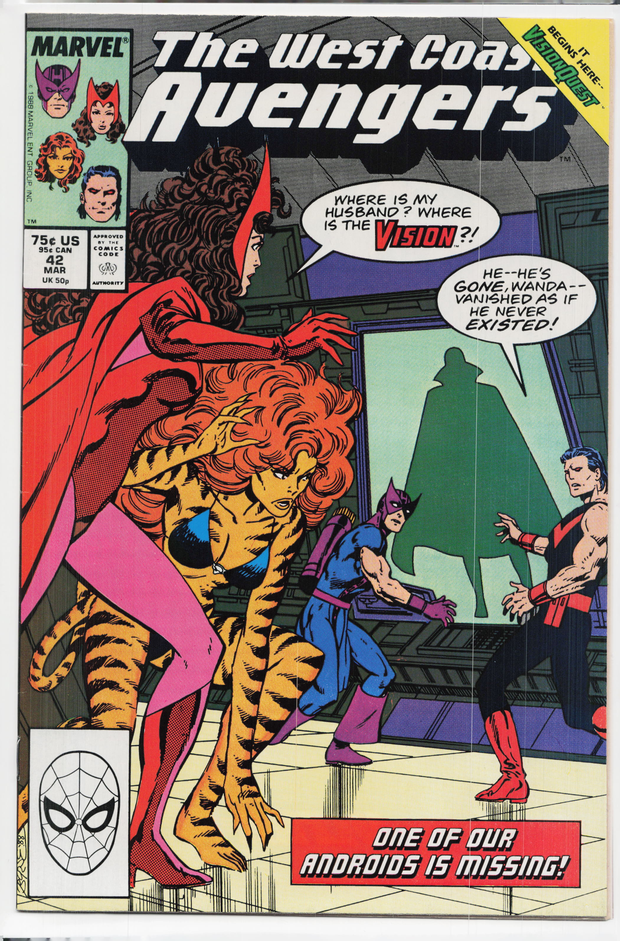 West Coast Avengers #42 (1989) West Coast Avengers / Avengers West ...