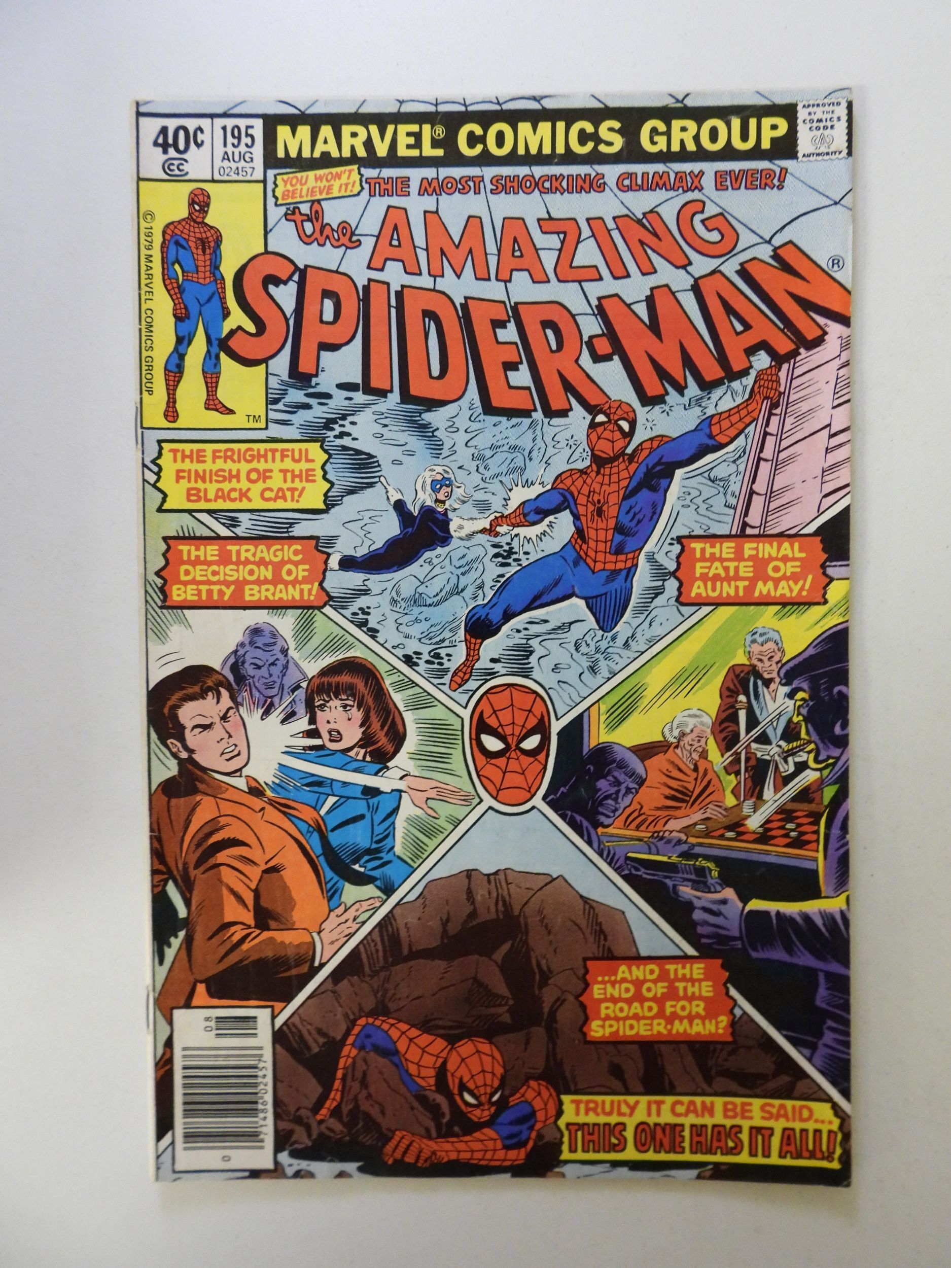 The Amazing Spider-Man #195 (1979) 2nd appearance of Black Cat VG+ ...