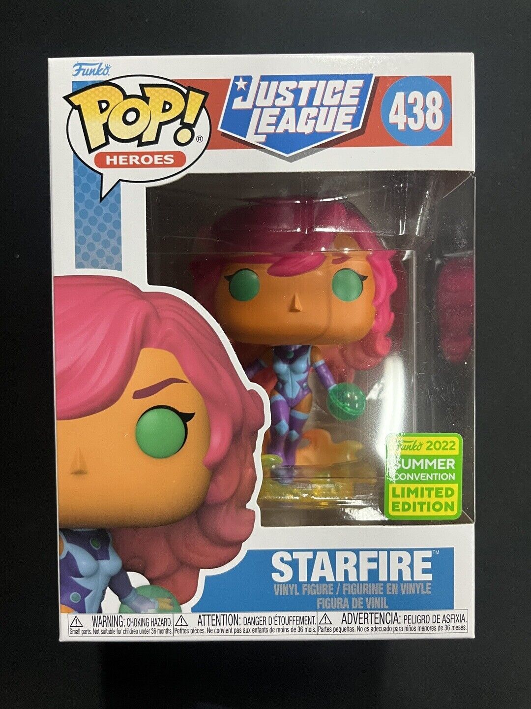 Funko Pop! Justice League Starfire #438 2022 Summer Convention | Comic ...