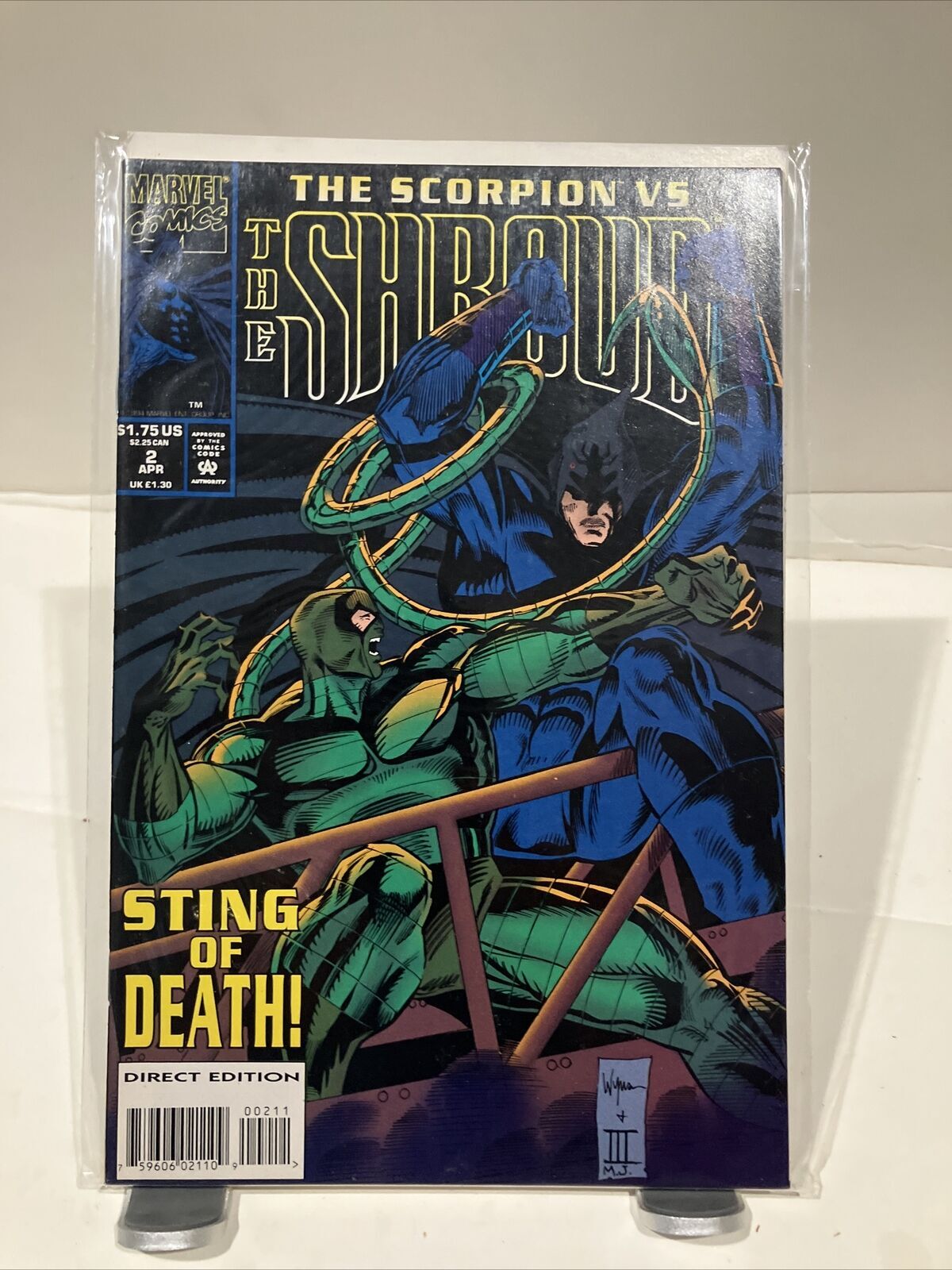 The Shroud #2 (Mar 1994, Marvel) Scorpion vs the shroud | Comic Books ...
