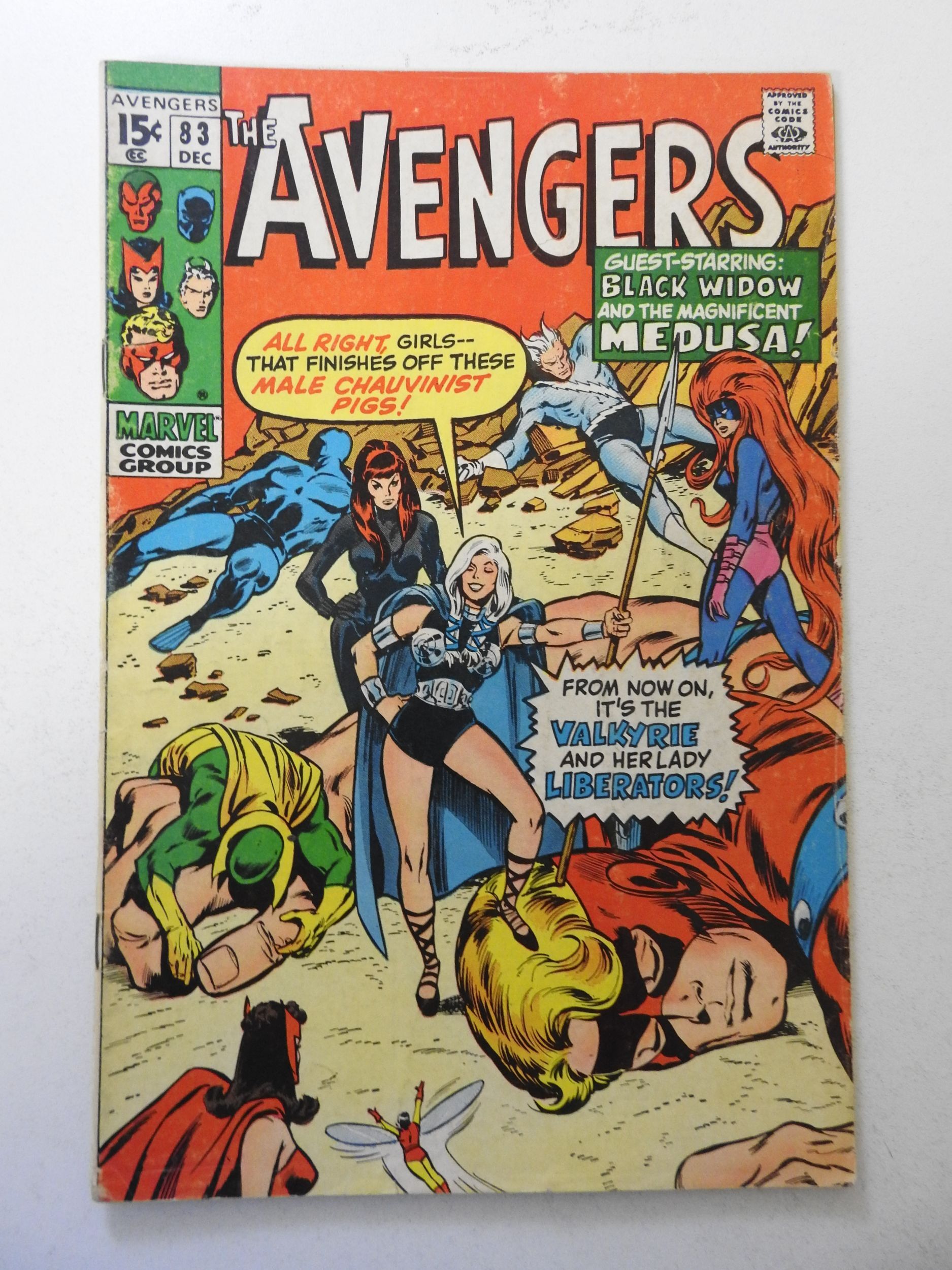 The Avengers #83 (1970) VG Condition 1st App of the Liberators! ink ...
