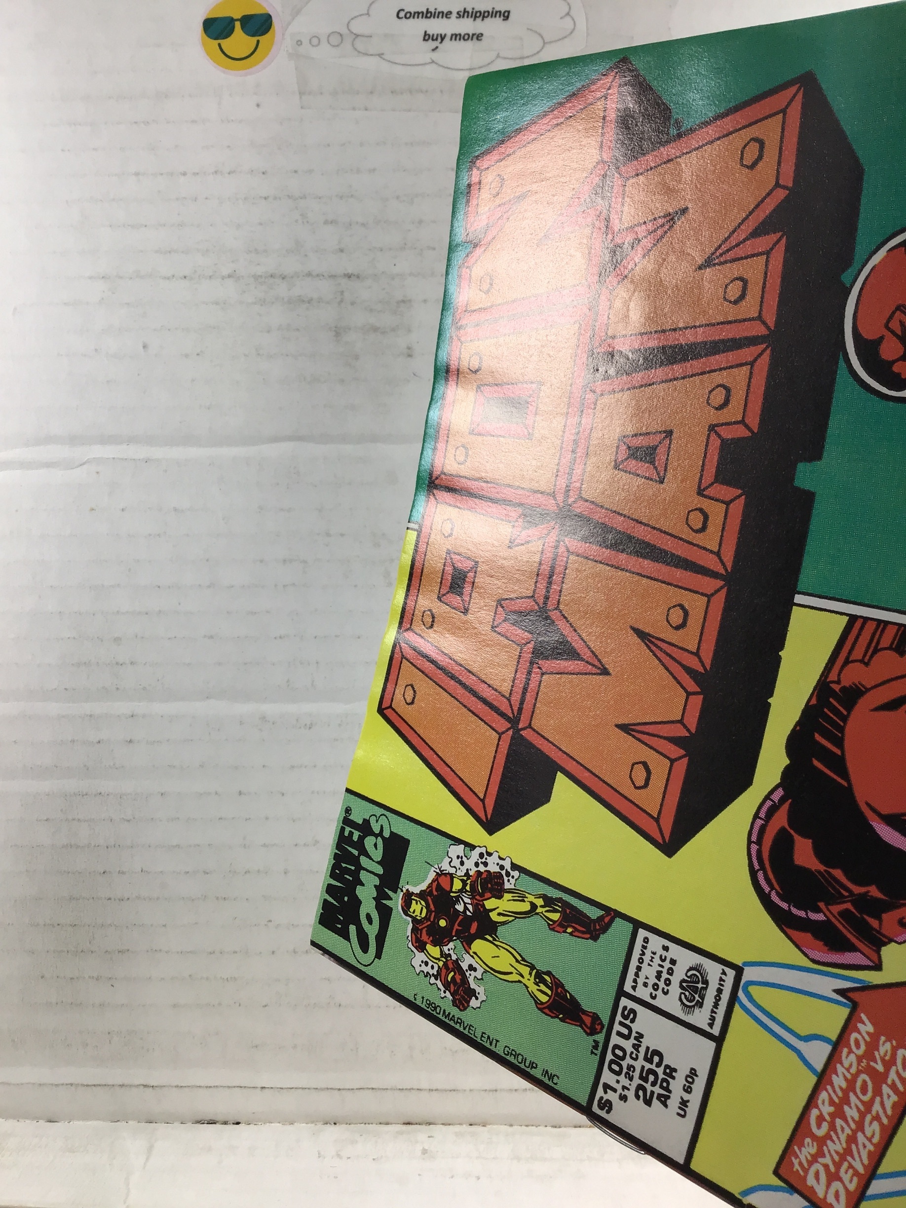 Iron Man #255 (1990) key 1 st app sixth Crimson Dynamo | Comic Books ...