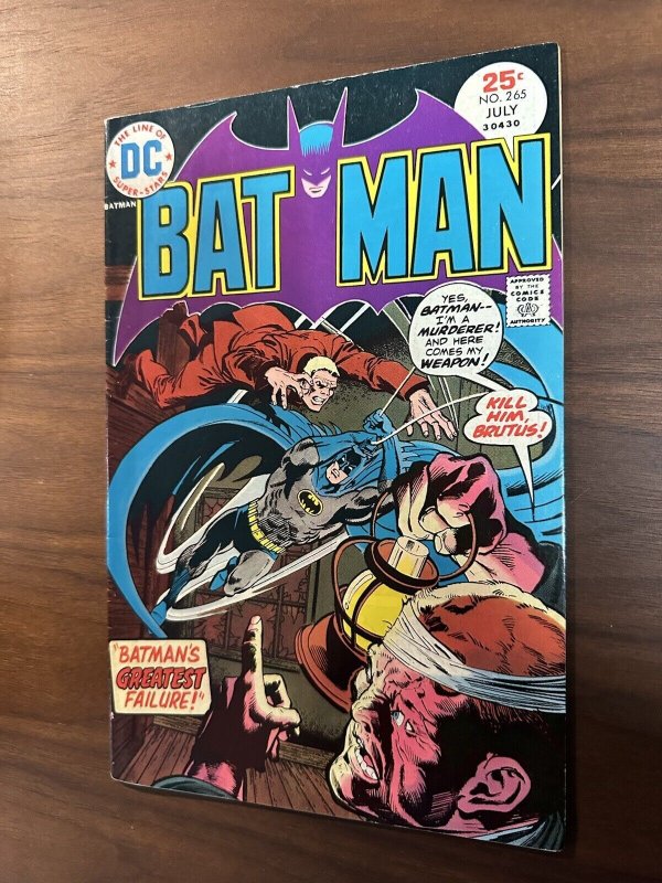 Batman #265 FN- Cover art by Rich Buckler and Dick Giordano (DC 1975 ...