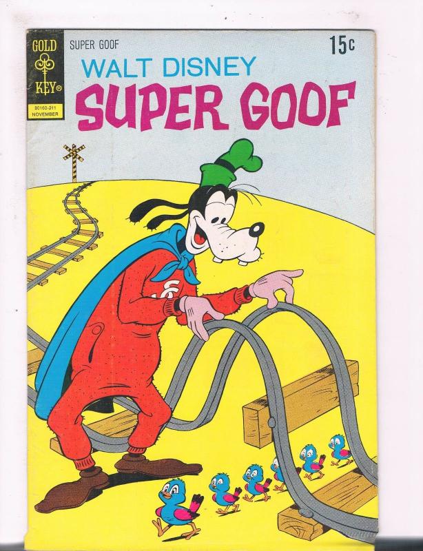 Walt Disney's Super Goof # 23 VG Gold Key 1972 Bronze Age Comic Book ...