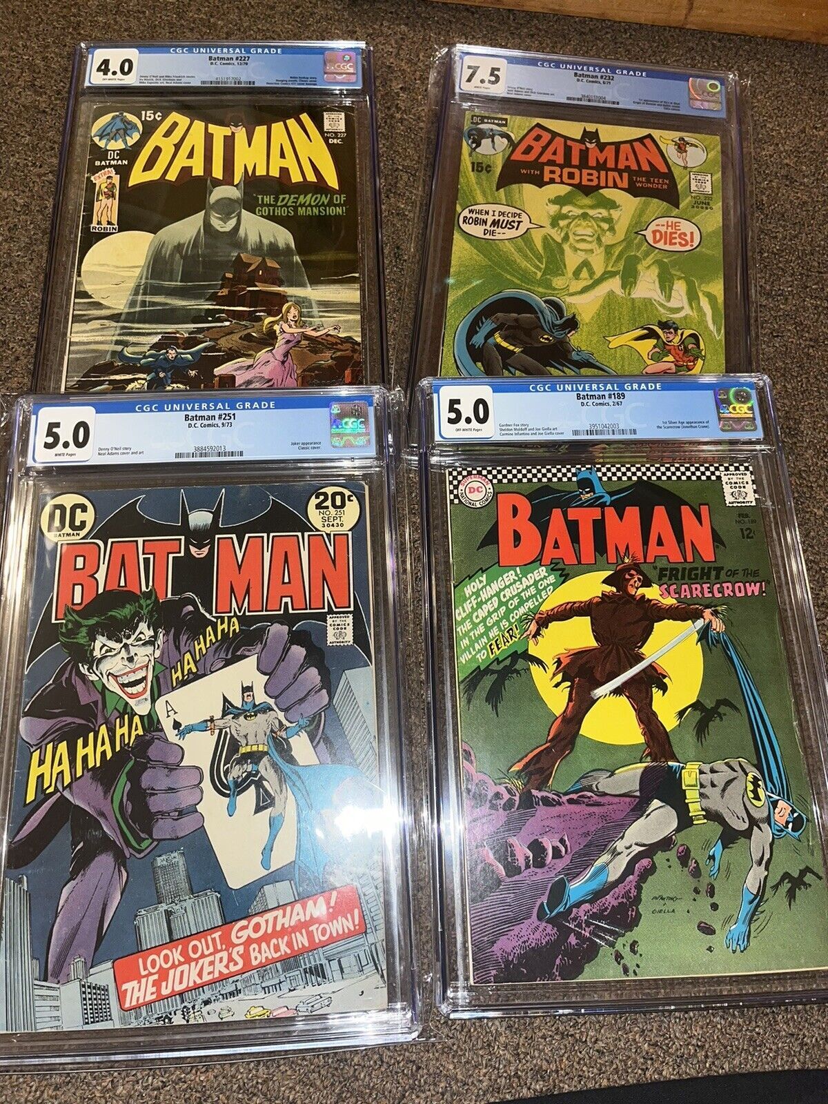 Massive Batman Lot, Complete Run of 189-713, 1-52, Has 227 232 244 251 ...