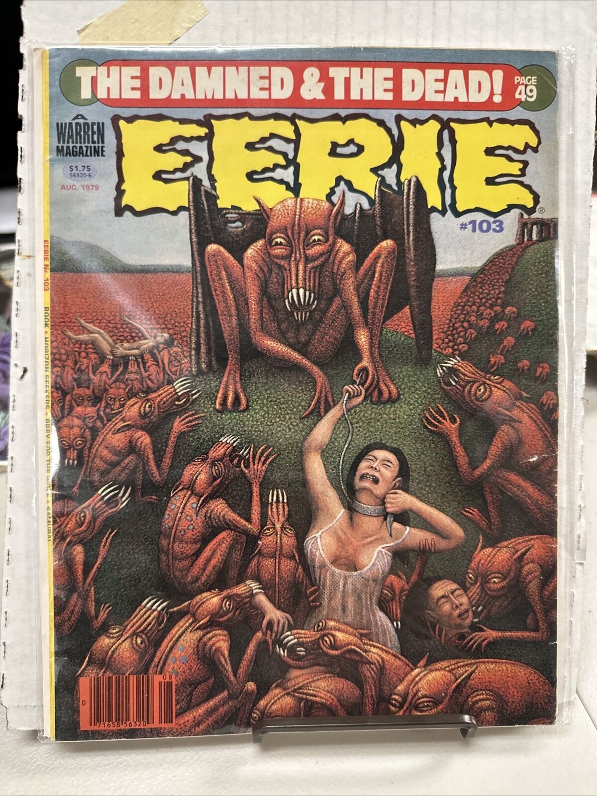EERIE MAGAZINE #103 Classic Warren Horror 1979 The Damned and the Dead ...