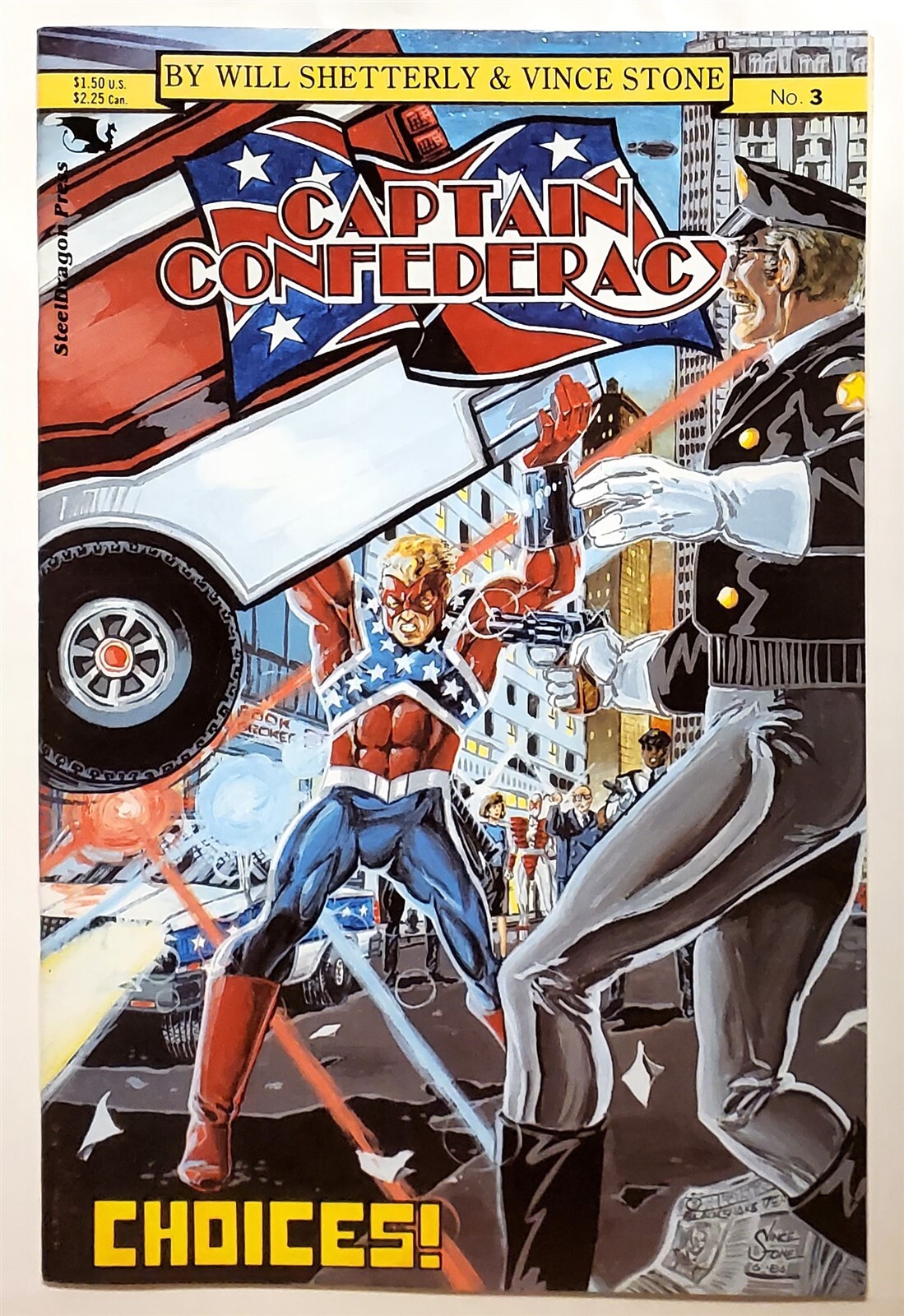 Captain Confederacy #3 (1986, Steeldragon) 8.0 VF | Comic Books ...