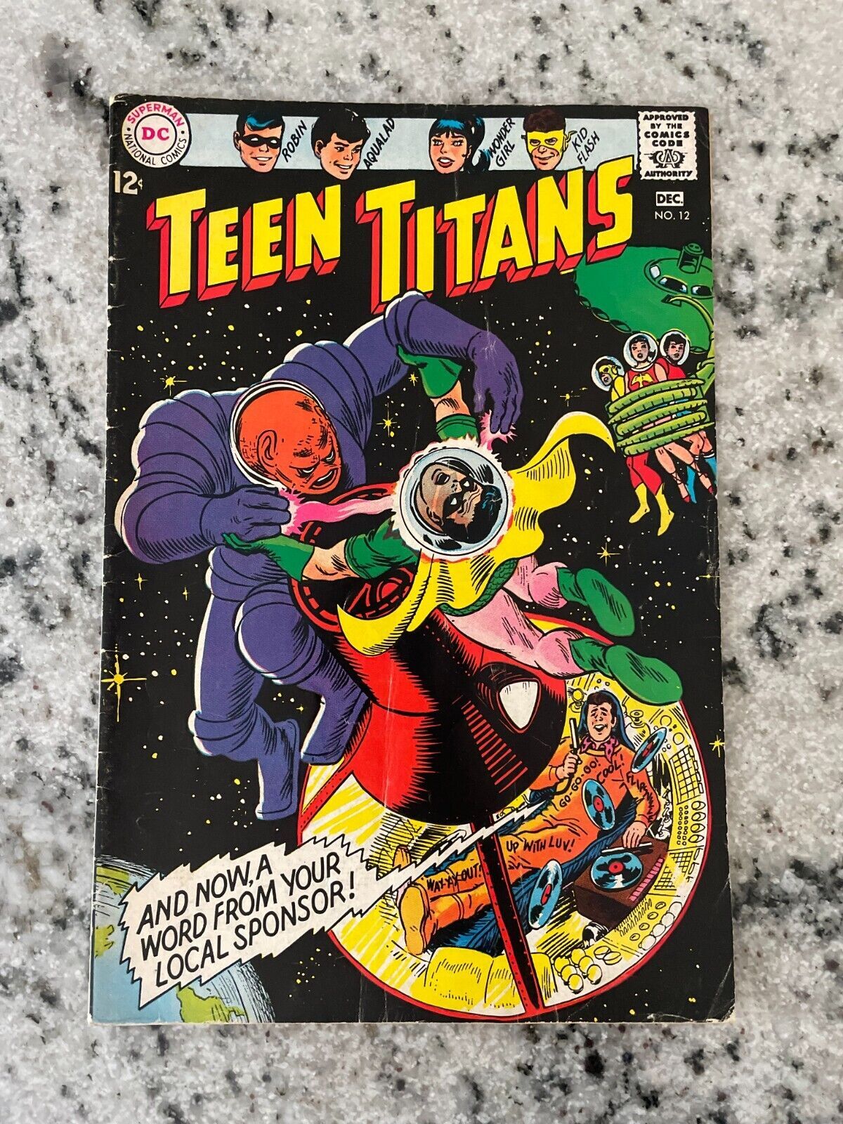 Teen Titans # 12 FN DC Silver Age Comic Book Robin Flash Aqualad Wonder ...