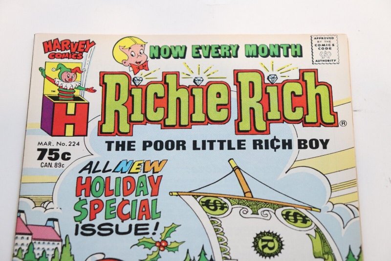Richie Rich #224 Harvey Comics The Poor Little Rich Boy | Comic Books ...