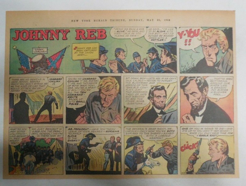 Johnny Reb Sunday by Frank Giacoia & Jack Kirby from 5/26/1958 Half Page Size! | Comic Books ...