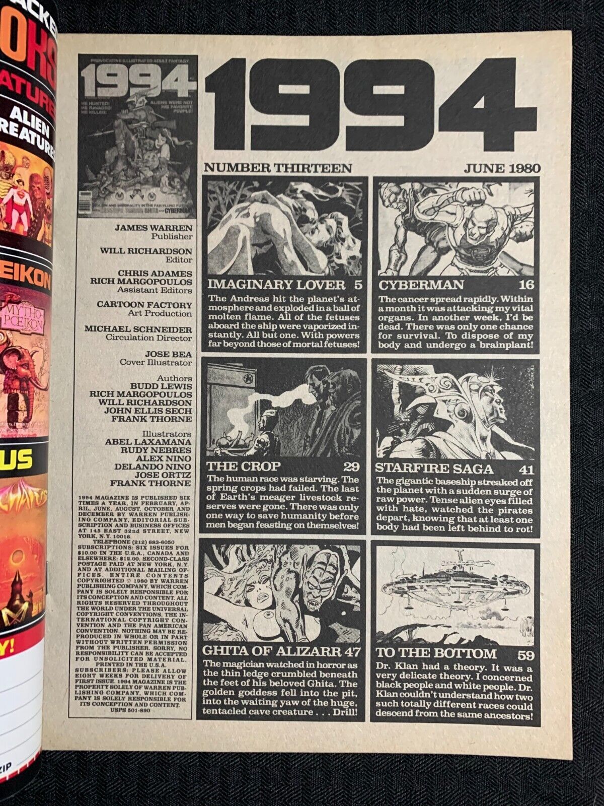 (1980) 1994 Warren Fantasy Magazine #13 FVF 7.0 Nebres Nino / Frank ...