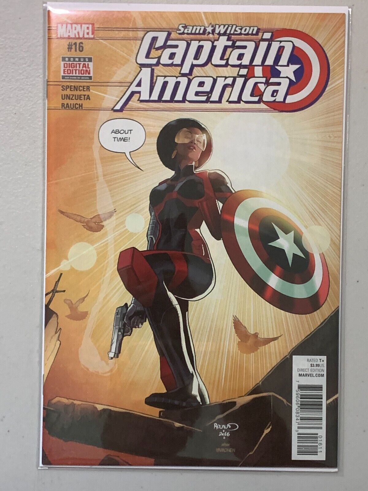 SAM WILSON: CAPTAIN AMERICA #16 NM 1st Misty Knight as Captain America ...