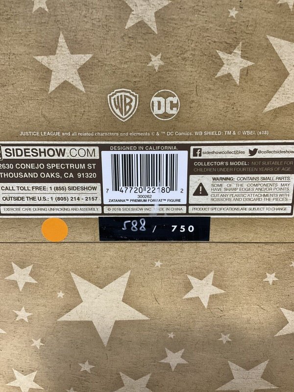 Zatanna Premium Format Figure Sideshow Exclusive Limited 588/750 Sealed ...