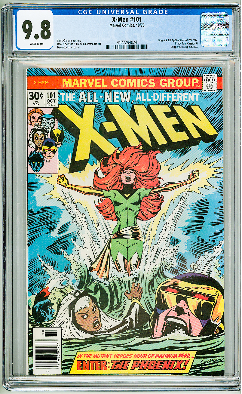 The X-Men #101 (1976) CGC 9.8! White Pages! 1st Appearance of Phoenix ...