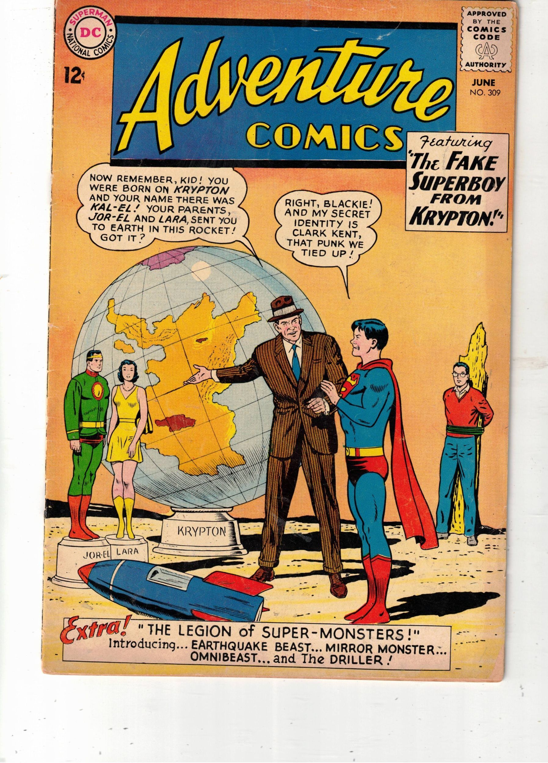 Adventure Comics #309 (1963) Early Legion Of Super-Heroes! Superboy ...