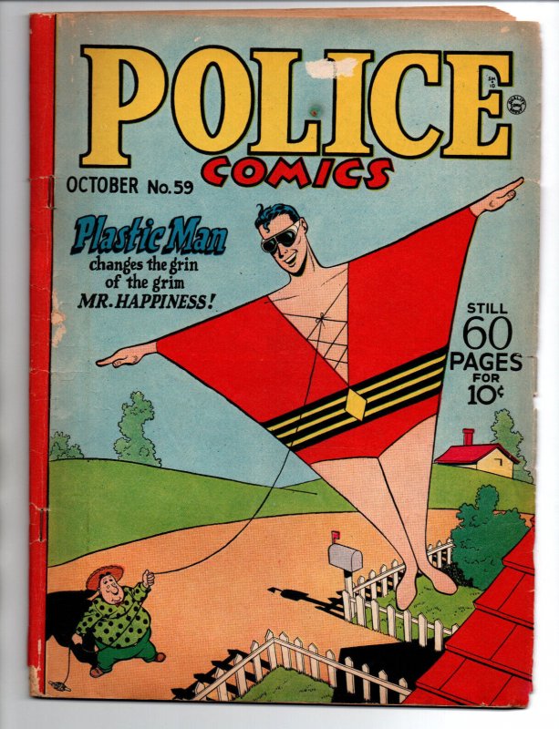 Police Comics #59 - Plastic Man - the Spirit - 1946 - GD/VG | Comic ...