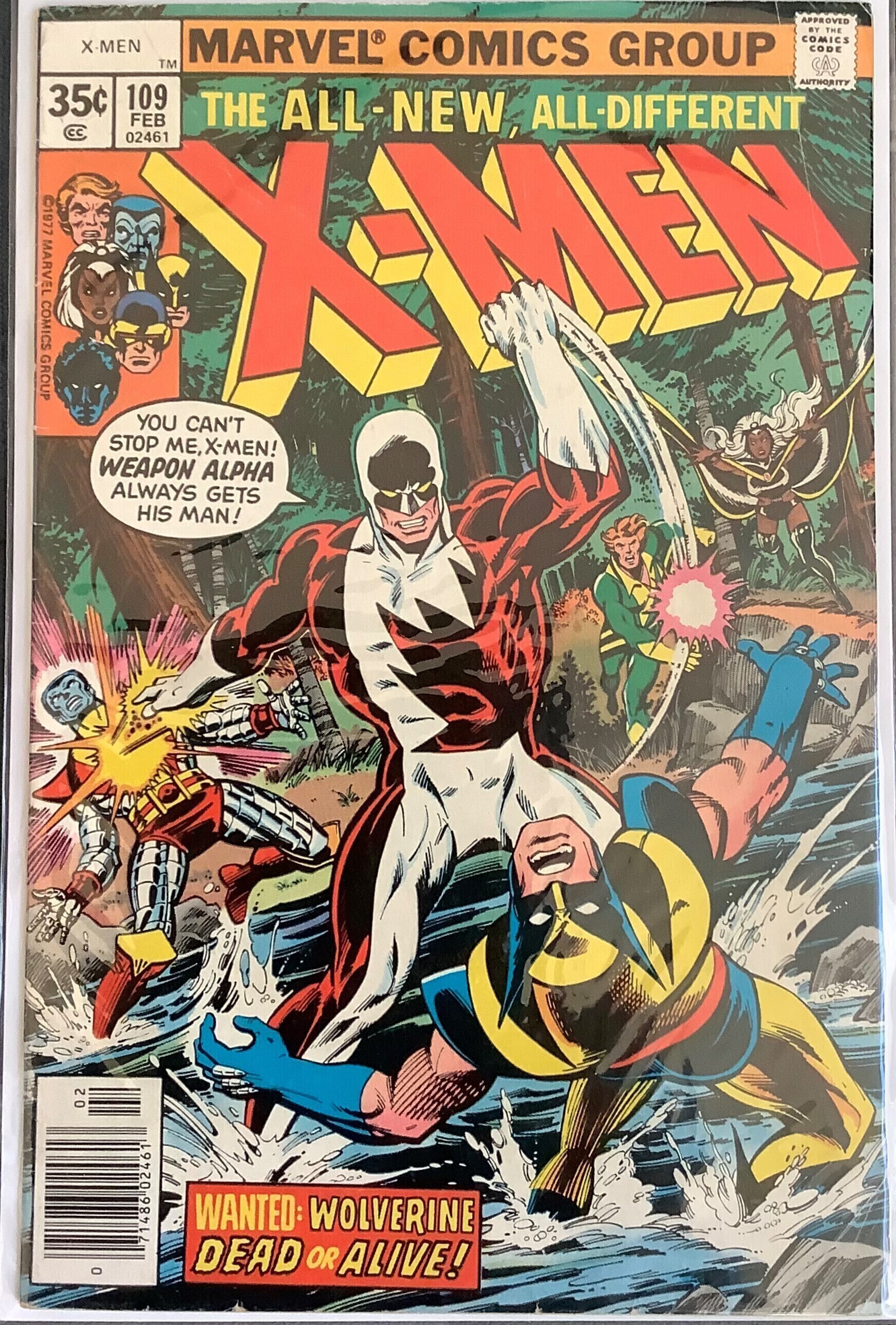 The X-Men #109 Newsstand Edition (1978) First appearance of Weapon ...