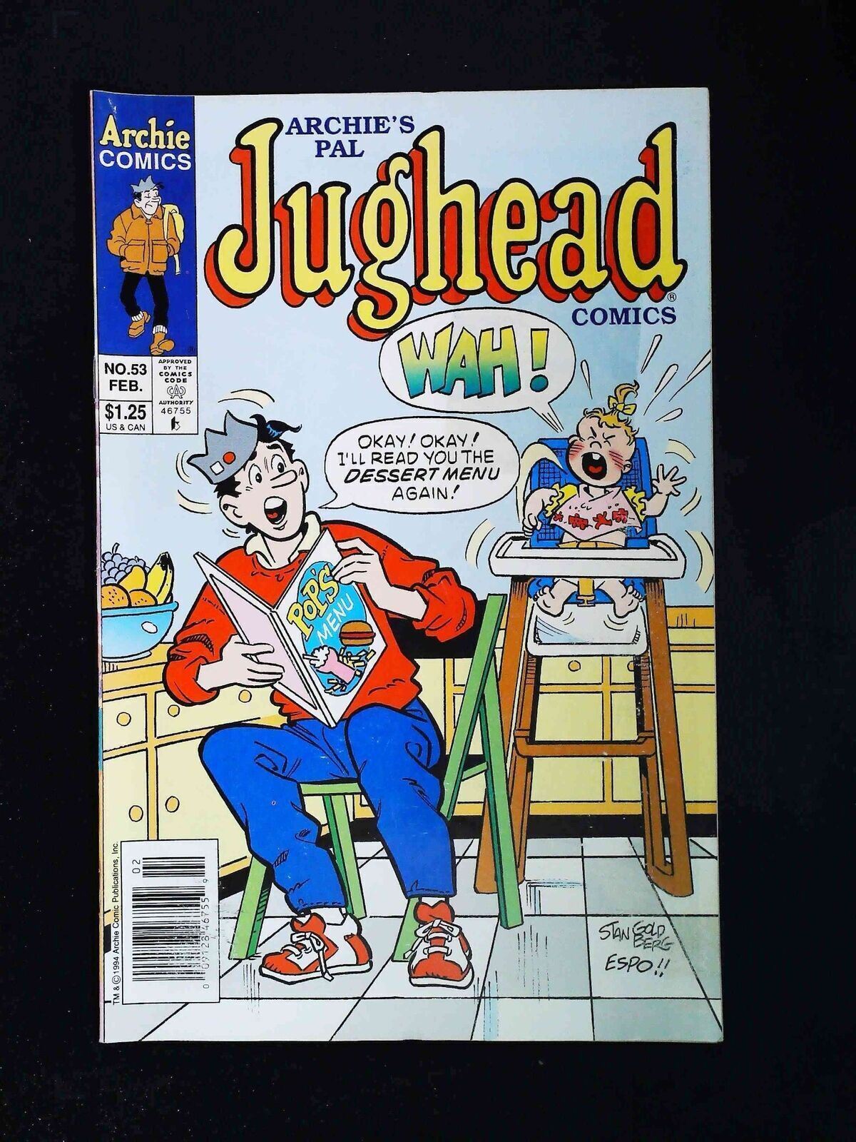 Jughead #53 (2Nd Series) Archie Comics 1994 Vf Newsstand | Comic Books ...