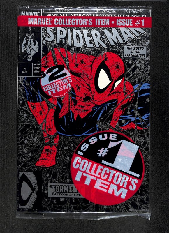 Spider-Man #1 Silver Polybagged Variant Torment! Todd McFarlane ...