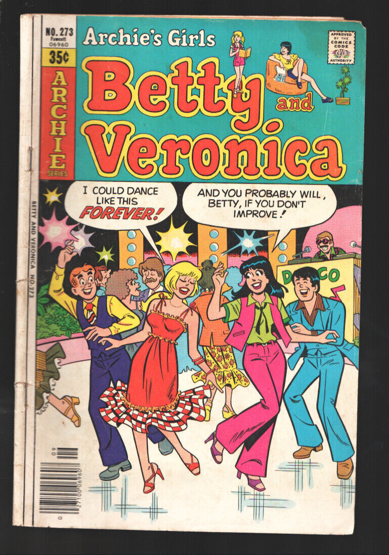 Archie's Girls Betty and Veronica #273 1978-Archie-Disco dance cover ...
