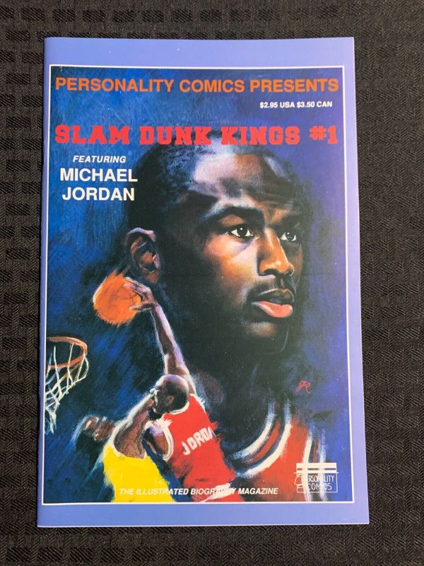1992 SLAM DUNK KINGS #1 Michael Jordan VF- 7.5 Personality Comics ...