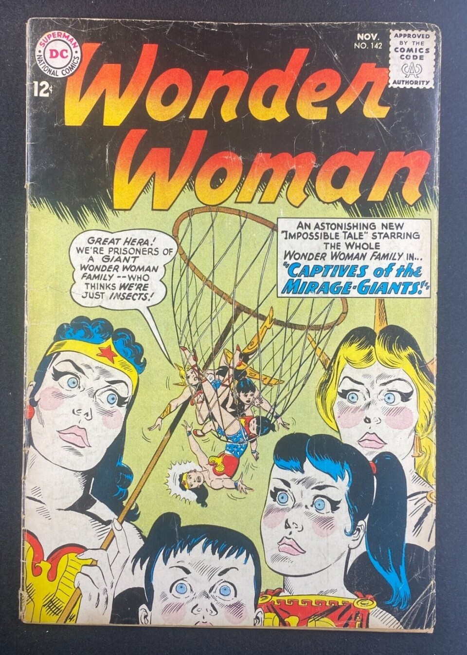 Wonder Woman (1942) #142 VG- (3.5) Wonder Woman Family Mirage Giants ...