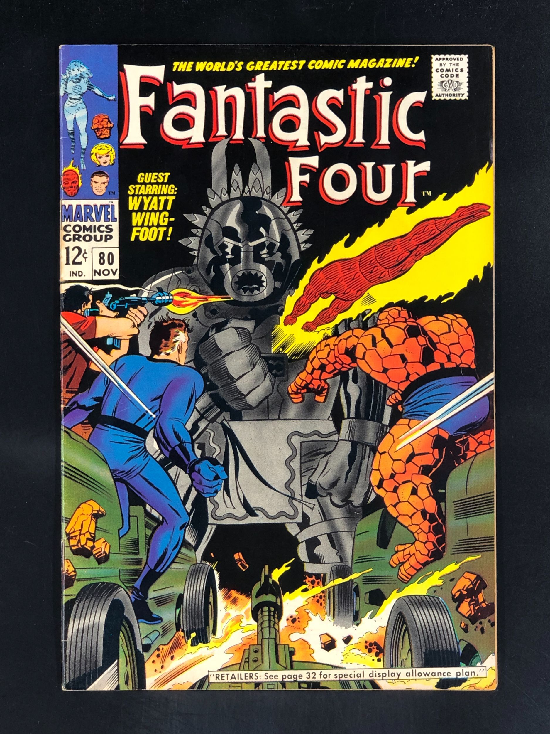 Fantastic Four #80 (1968) 1st App of Tomazooma the Living Totem | Comic ...