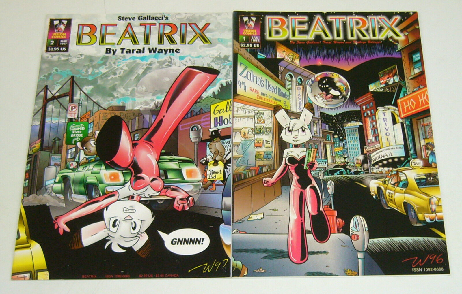 Steve Gallacci's Beatrix #1-2 VF/NM complete series - vision comics ...