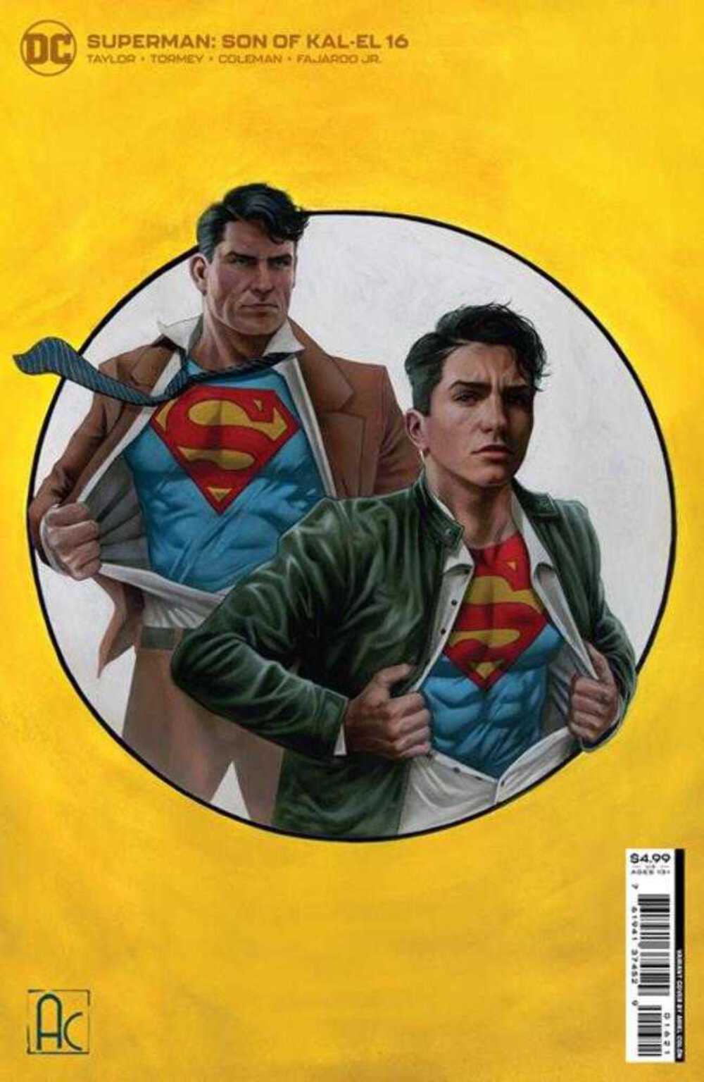 Superman Son Of Kal El 16 Cover B Ariel Colon Card Stock Variant Kal