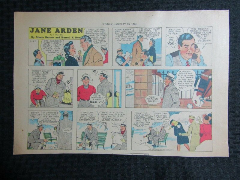 1940s JANE ARDEN Barrett & Ross 15x11" Newspaper Comic Strip LOT B of ...