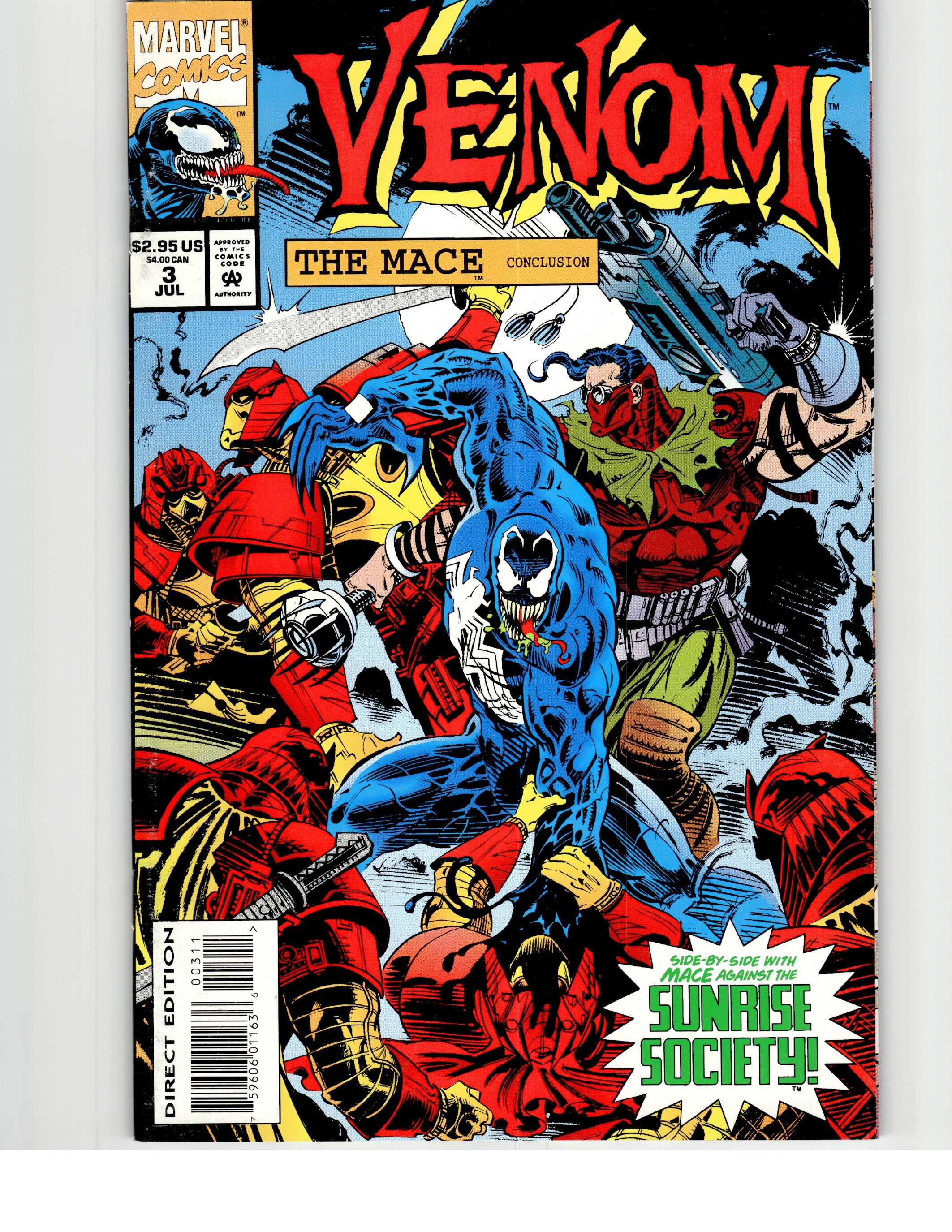Venom: The Mace #3 (1994) Venom | Comic Books - Modern Age, Marvel ...