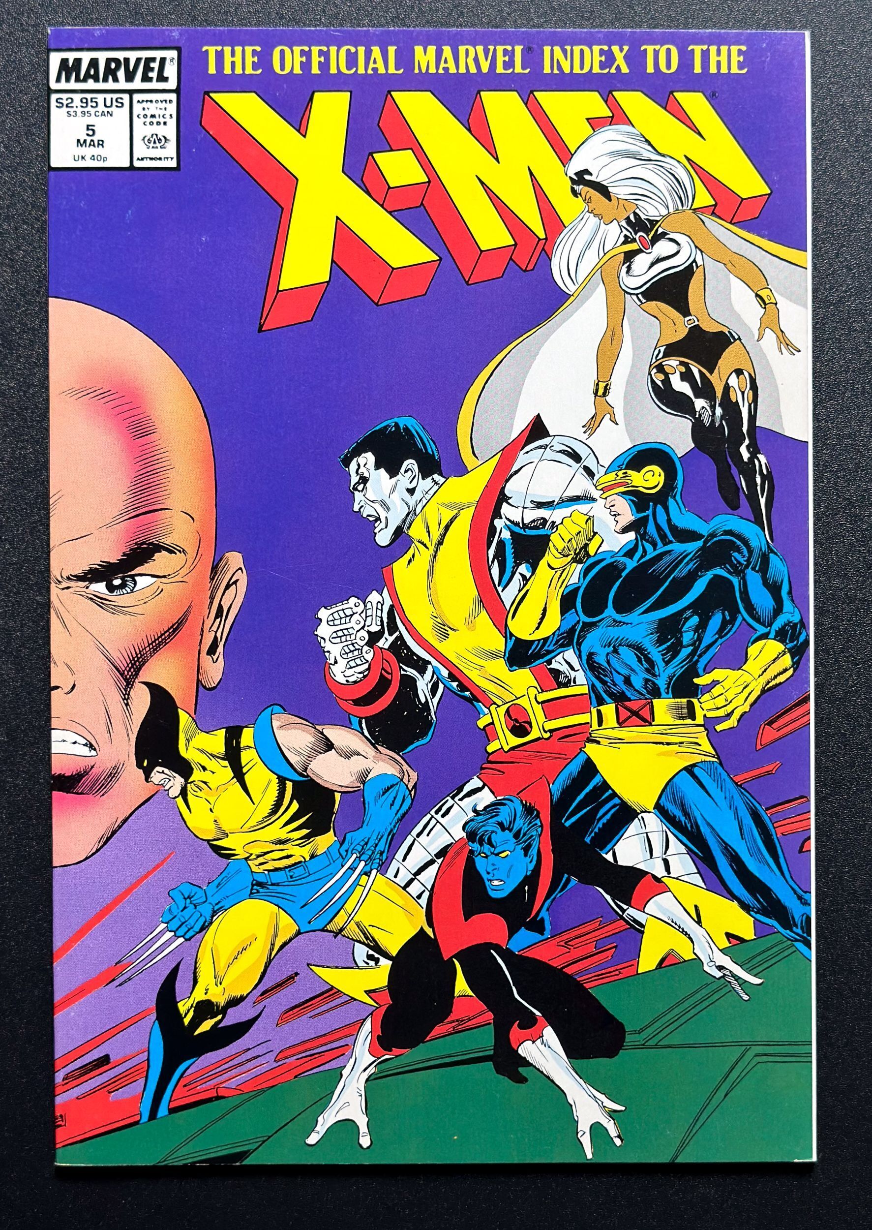 The Official Marvel Index to the X-Men #5 (1988) | Comic Books - Copper ...