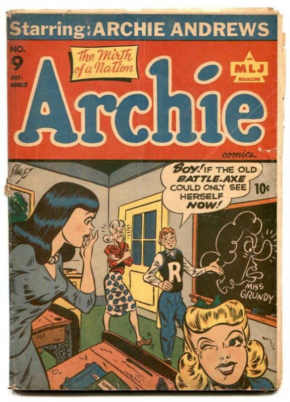 Archie Comics #9 1944- Golden Age MLJ comic- GGA | Comic Books - Golden ...