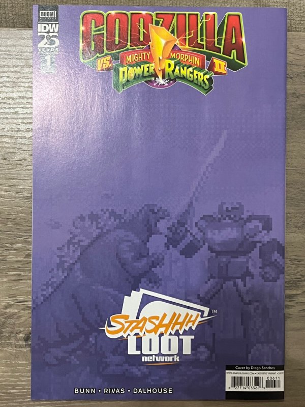 Godzilla vs Mighty Morphin Power Rangers #1 Diego Sanches 8-Bit Virgin ...