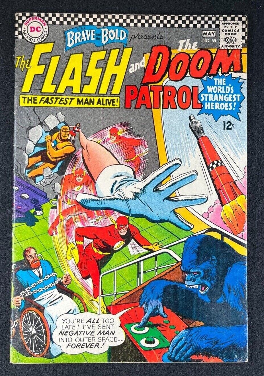 Brave and the Bold #65 FN- (5.5) The Flash and Doom Patrol Dick ...
