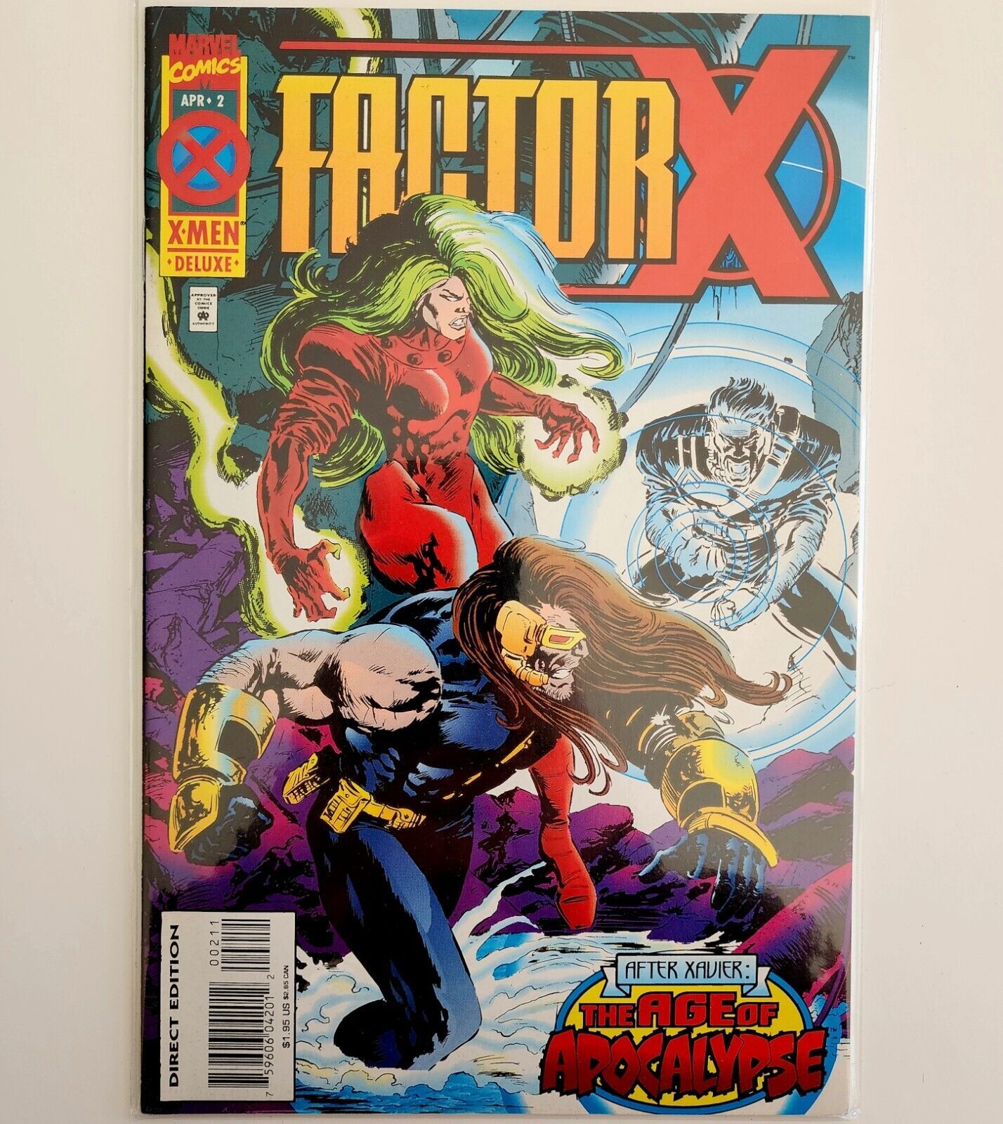 1995 Marvel Comics Factor X #2 Vintage X-Men Deluxe The Age of Apocalypse | International ...
