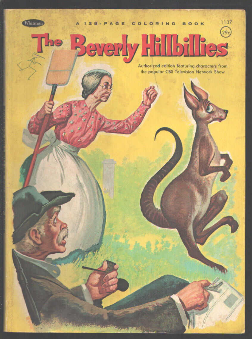 Beverly Hillbillies Coloring Book #1137 1963-Based on the famous TV ...