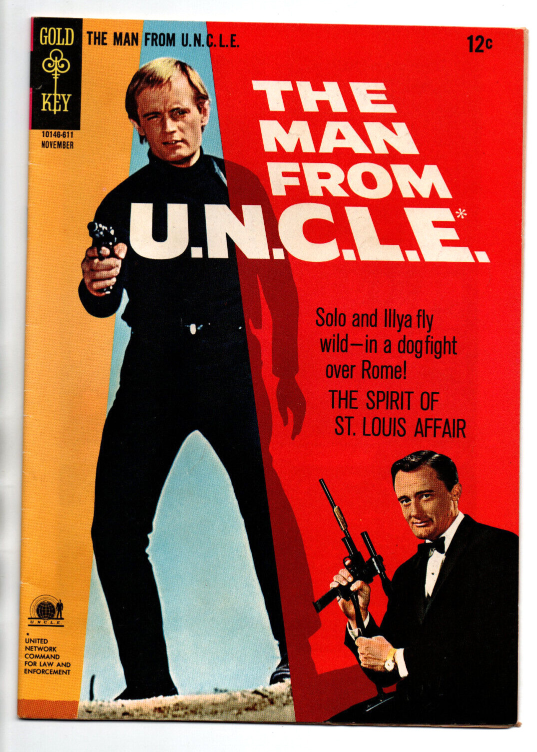 The Man From UNCLE #9 - TV Series - Gold Key - 1966 - (-VF) | Comic ...