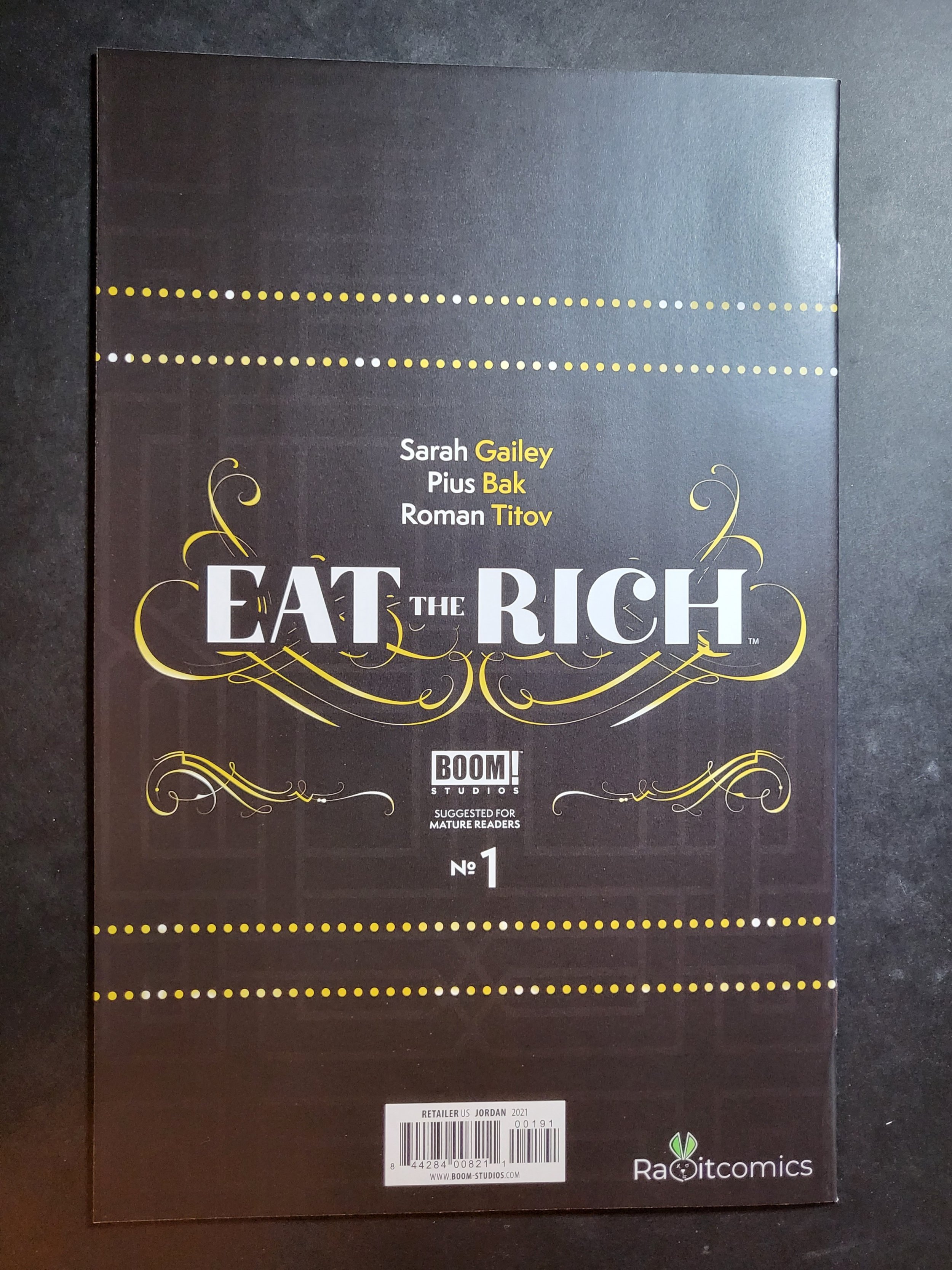 Eat the Rich #1 Javan Jordan Exclusive Virgin Ltd. 500 | Comic Books ...