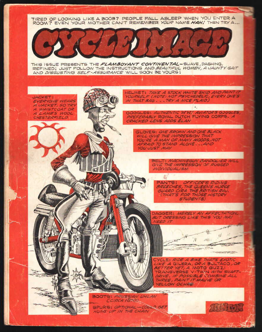 Cycletoons #1 2/1968-Petersen-1st issue-Motorcycle comics Nelson Dewey ...