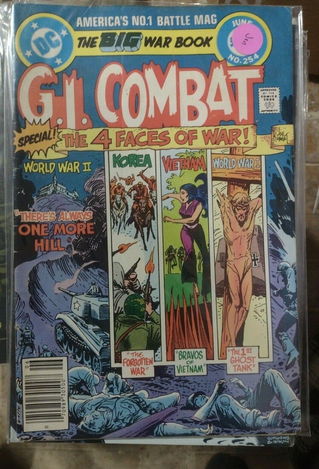 G I JOE Combat # 254 1982 DC WAR JOE Kubert Special 4 Faces of WAR Tenk ...