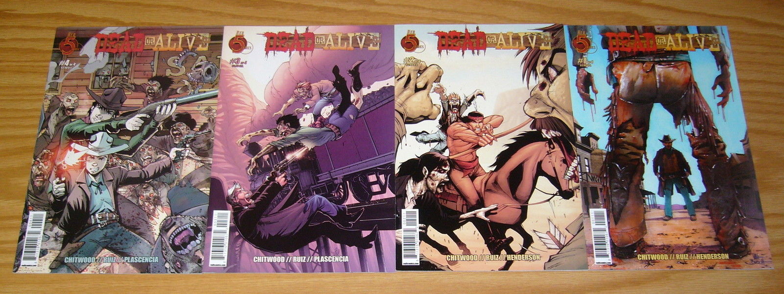 Dead Or Alive #1-4 VF/NM complete series - western + zombies + native ...