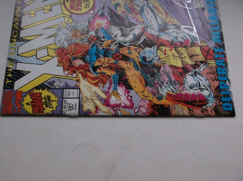 Marvel: Uncanny X-Men #281, 3x Signed JIM LEE/Whilce Portacio/BOB ...