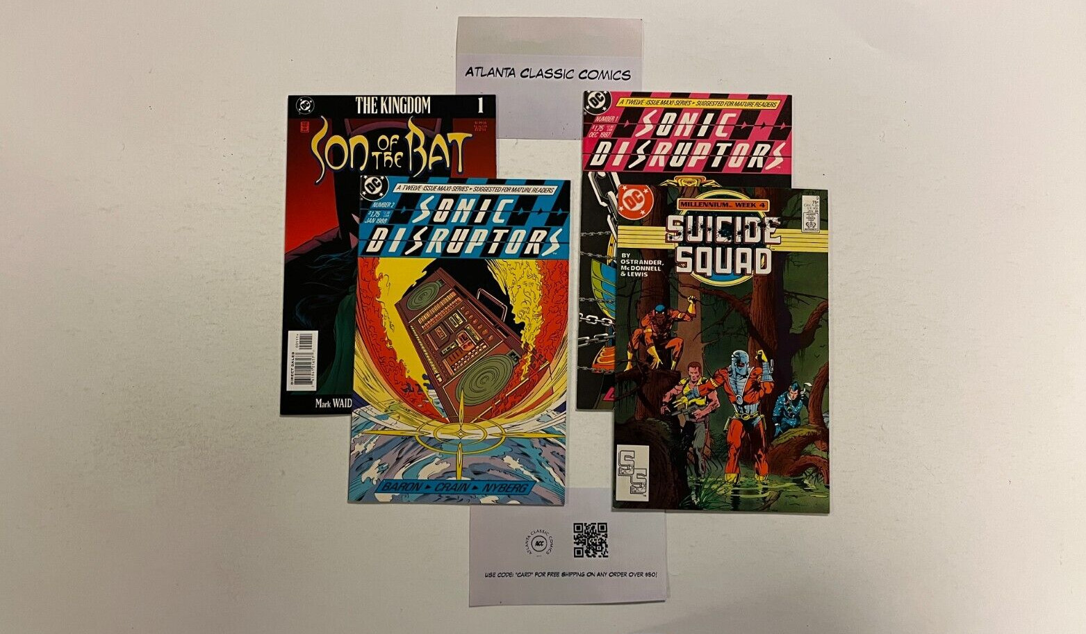 4 DC Comics Son of the Bat #1 Suicide Squad #9 Sonic Disruptors #1 2 ...