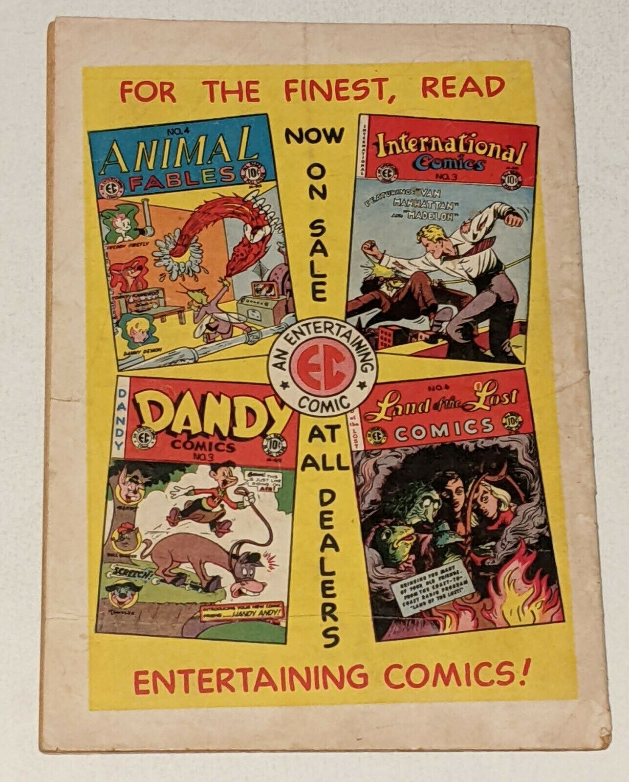 Dandy Comics 3 Aug 1947 EC Poor 0.5 Incomplete Vince Fago art Rare EC ...